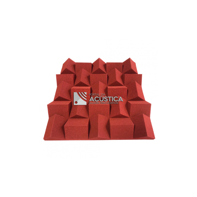 Difusor Space PU 500 x 500 x 65 mm Desnsidade 23 kg/m3 Cores para Home ...