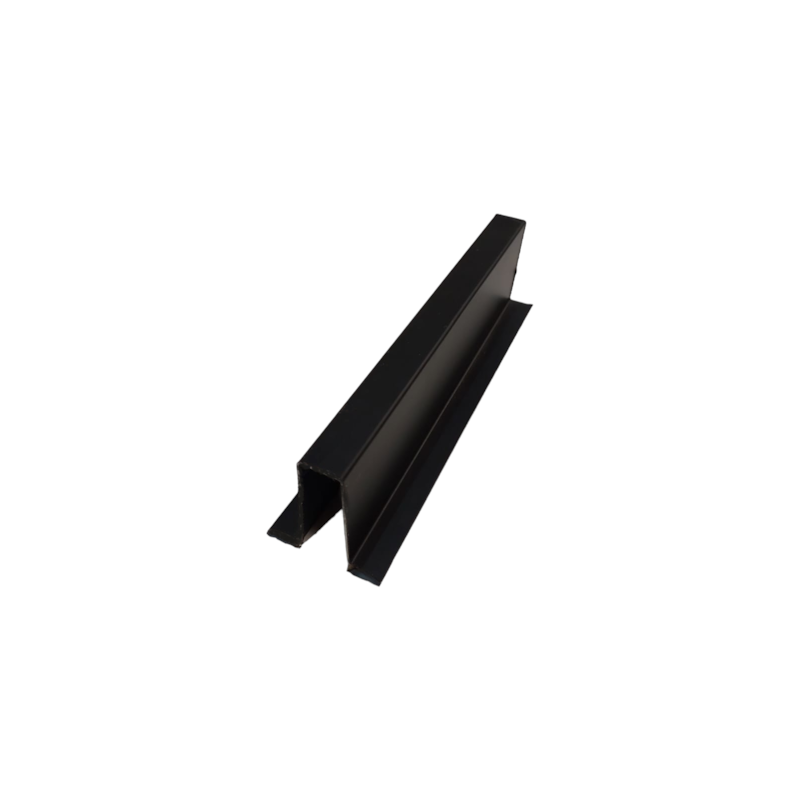 Perfil Cartola 15 x 25 x 11 x 25 x 15 Comprimento 3000 mm Cor Preto ...